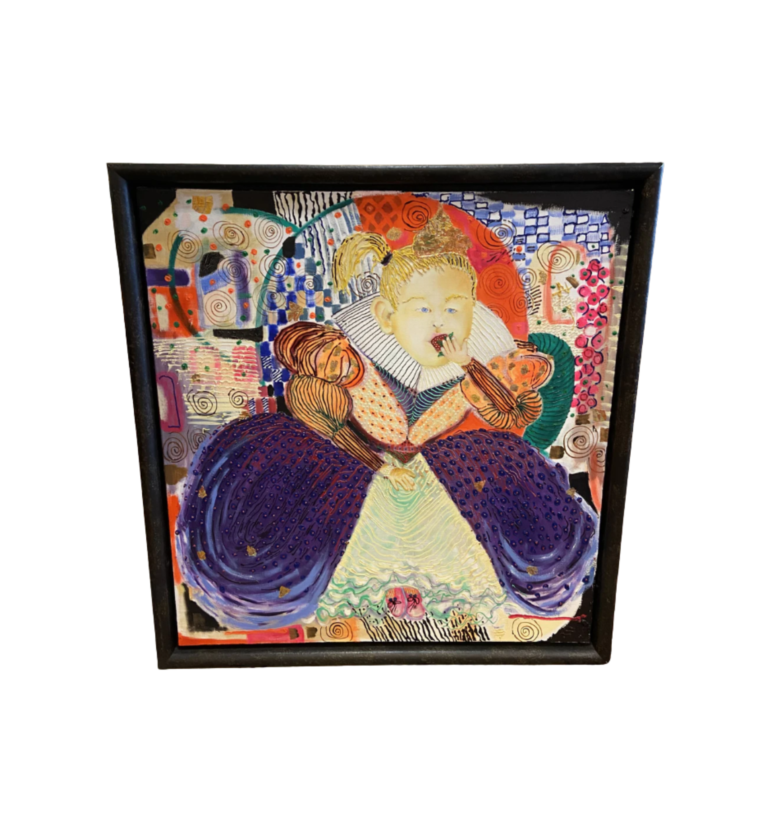 Sheri Lee Butler "The Strawberry Princess" Oil on Canvas Painting (14F ...